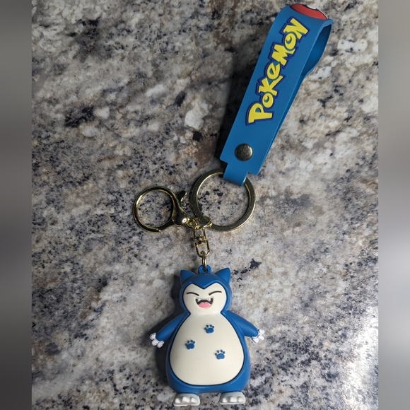 Accessories | Snorlax Pokemon Keychain Bag Charm | Poshmark